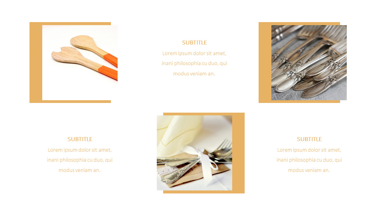 Cutlery Simple Google Slides Templates