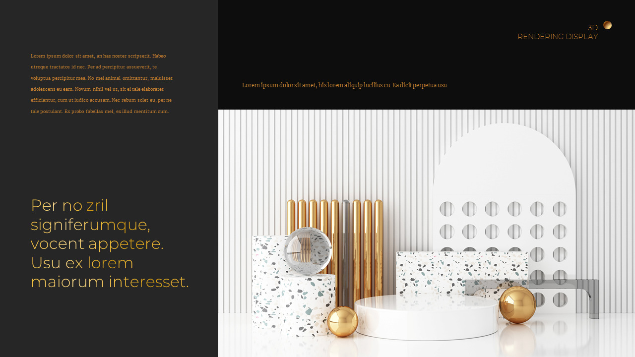 3d Rendering Display PowerPoint to Google Slides