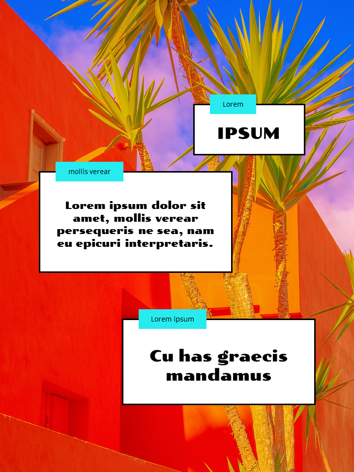 Colorful Tropical Concept Simple Presentation Google Slides Template