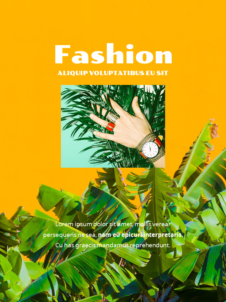 Colorful Tropical Concept Simple Presentation Google Slides Template