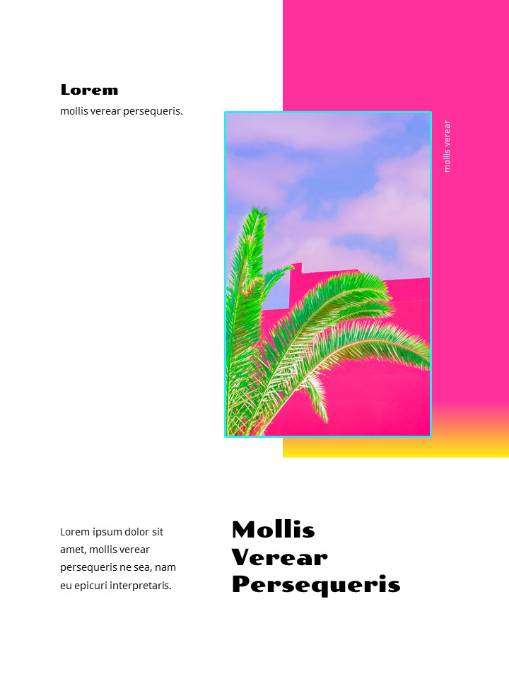 Colorful Tropical Concept Simple Presentation Google Slides Template