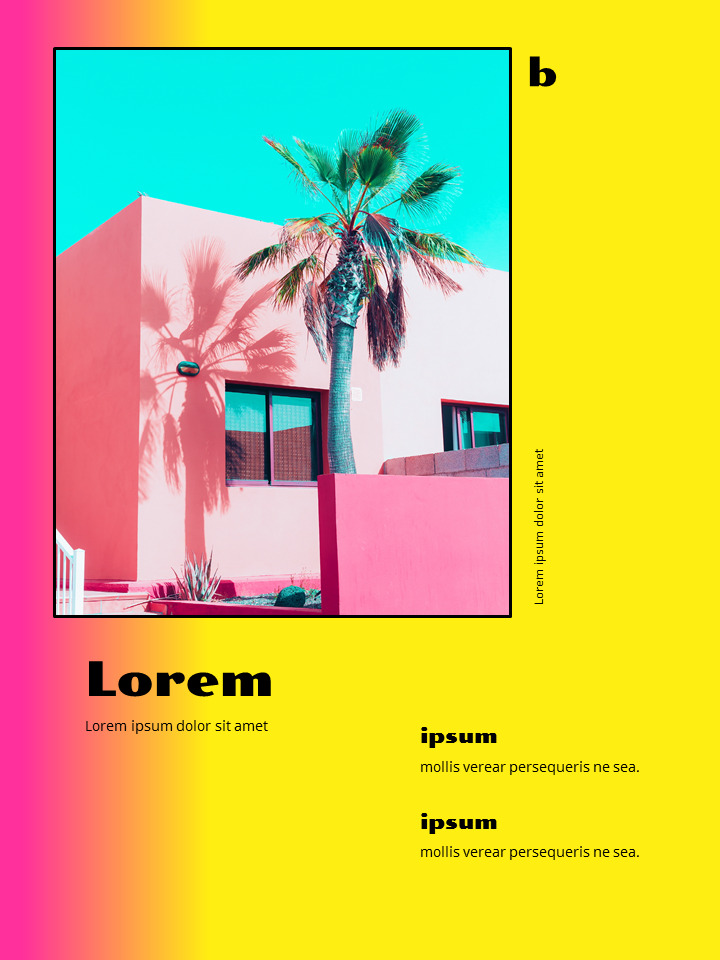 Colorful Tropical Concept Simple Presentation Google Slides Template
