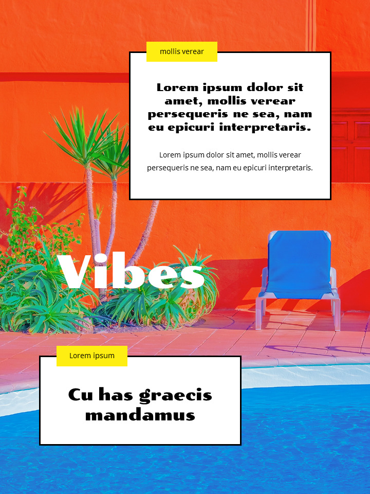 Colorful Tropical Concept Simple Presentation Google Slides Template