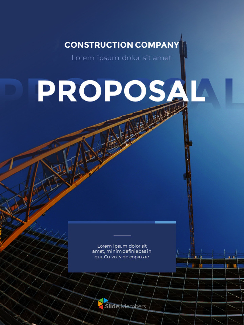 Construction Companay Proposal Professional PPT