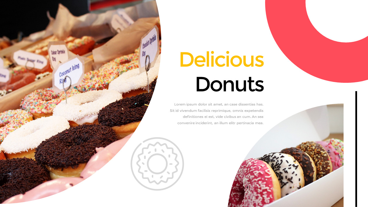 Donuts Presentation Design|Business|PPT Templates