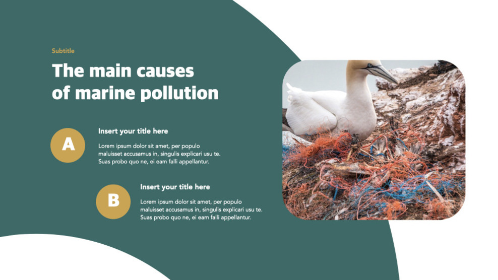 Marine Pollution slide template|Lifestyle|Keynote