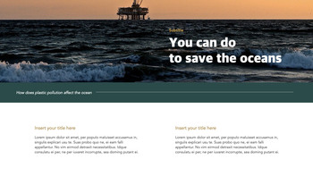 Marine Pollution slide template|Lifestyle|Keynote