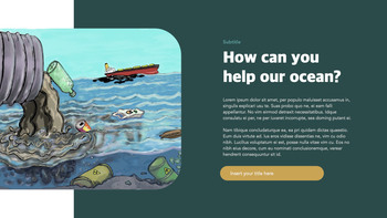 Marine Pollution slide template|Lifestyle|Keynote