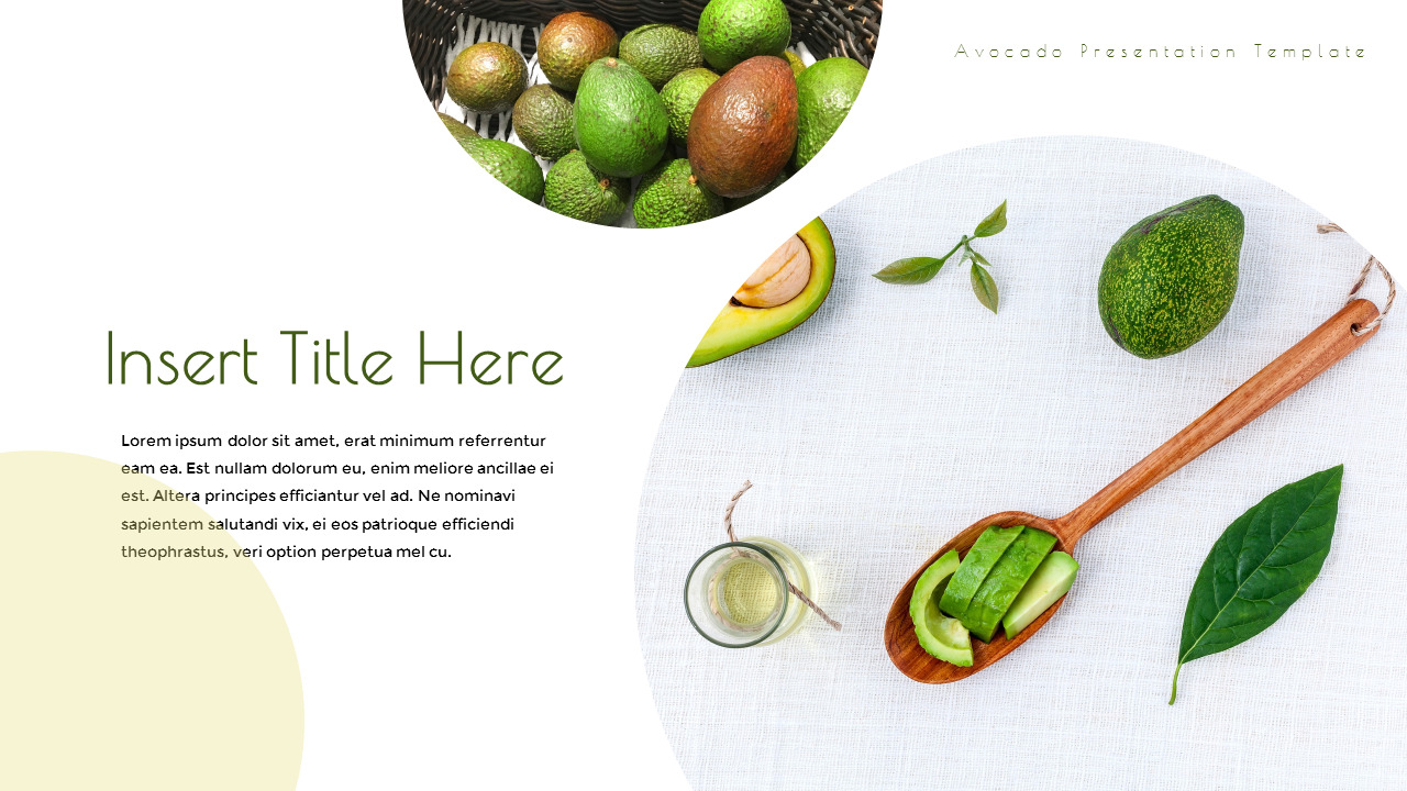 Avocado Google PPT Templates|Food|Slides