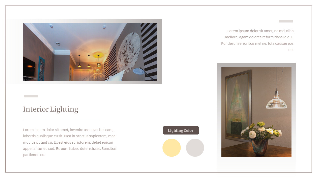 Interior Lighting Google Slides Templates|Housing