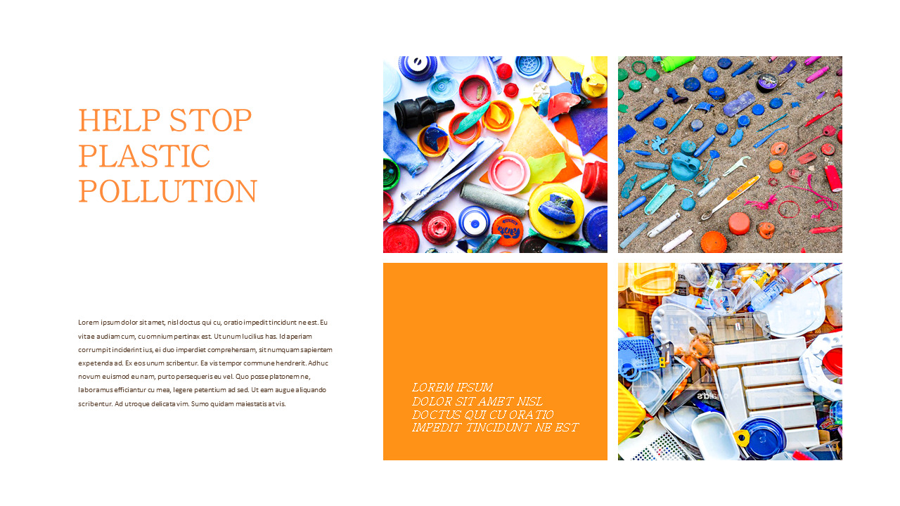 Plastic Pollution is Growing company profile template design|Nature ...