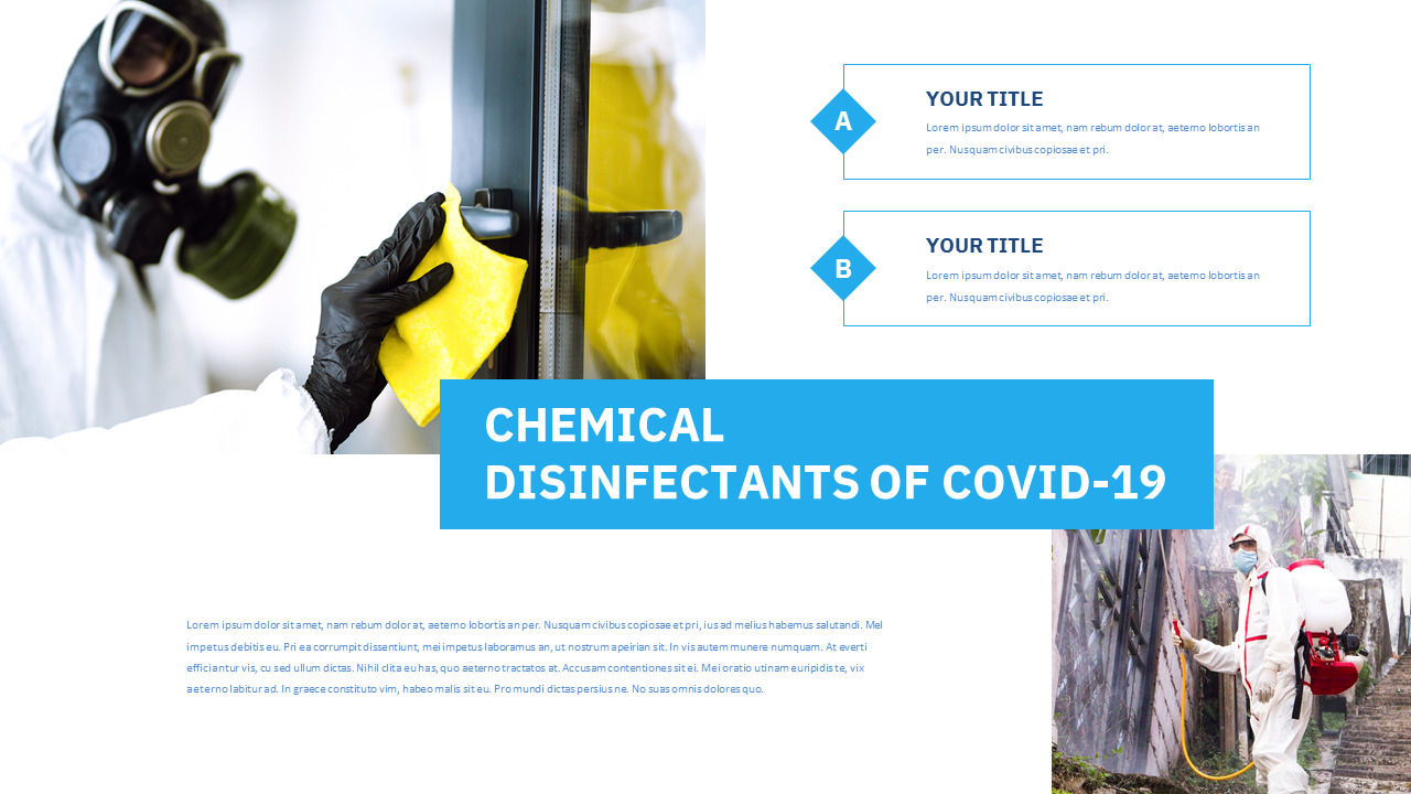 COVID-19 Cleaning and Disinfecting Google Slides Template Diagrams Design