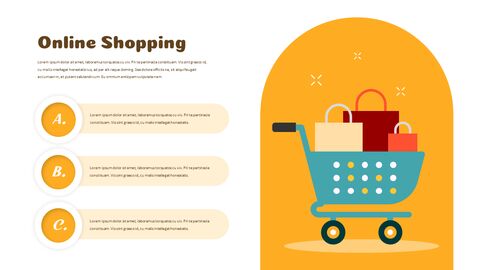 Online Shopping Simple Presentation Google Slides Template