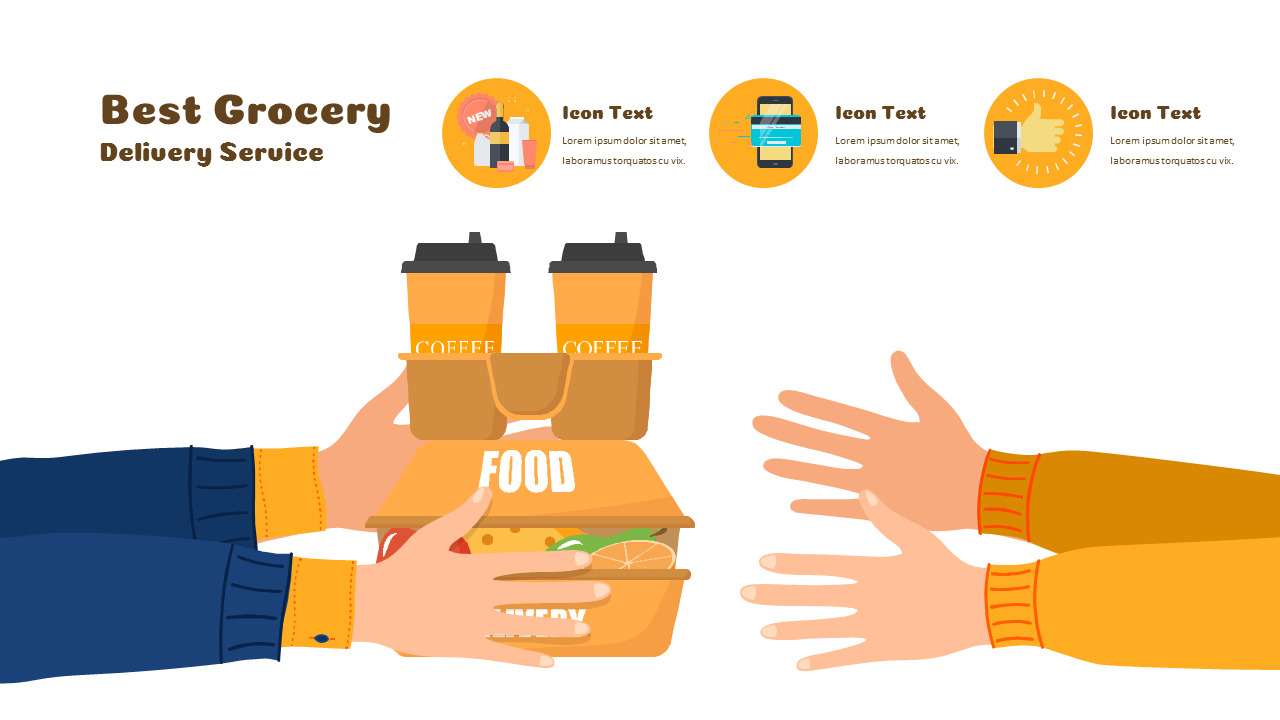 Online Shopping Simple Presentation Google Slides Template