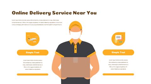 Online Shopping Simple Presentation Google Slides Template