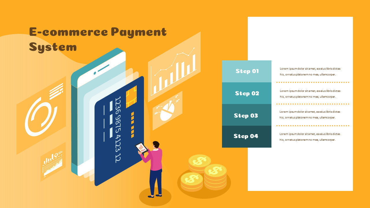 Online Shopping Simple Presentation Google Slides Template
