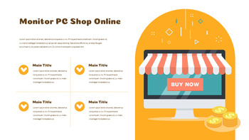 Online Shopping Simple Presentation Google Slides Template