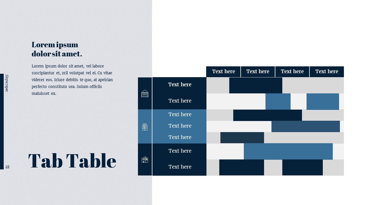 Beautiful City Skyscraper Google Slides Themes