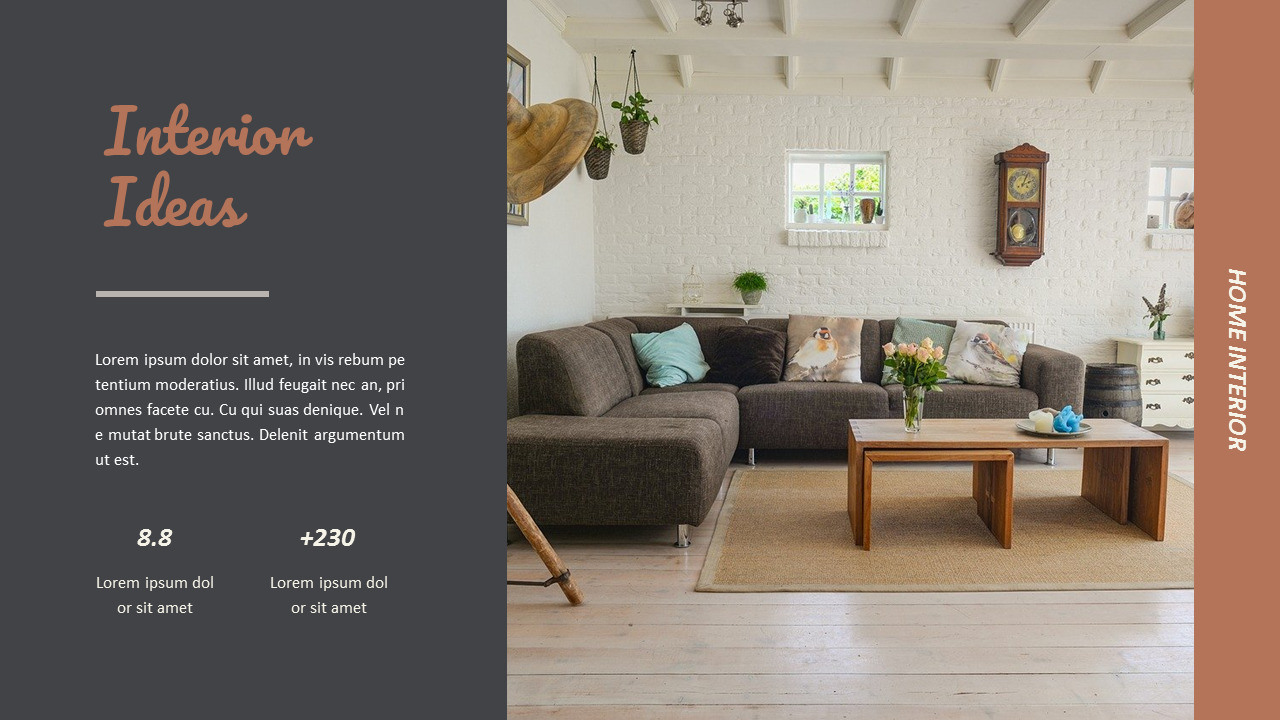 Cozy Home Interior Google Presentation Slides|Housing