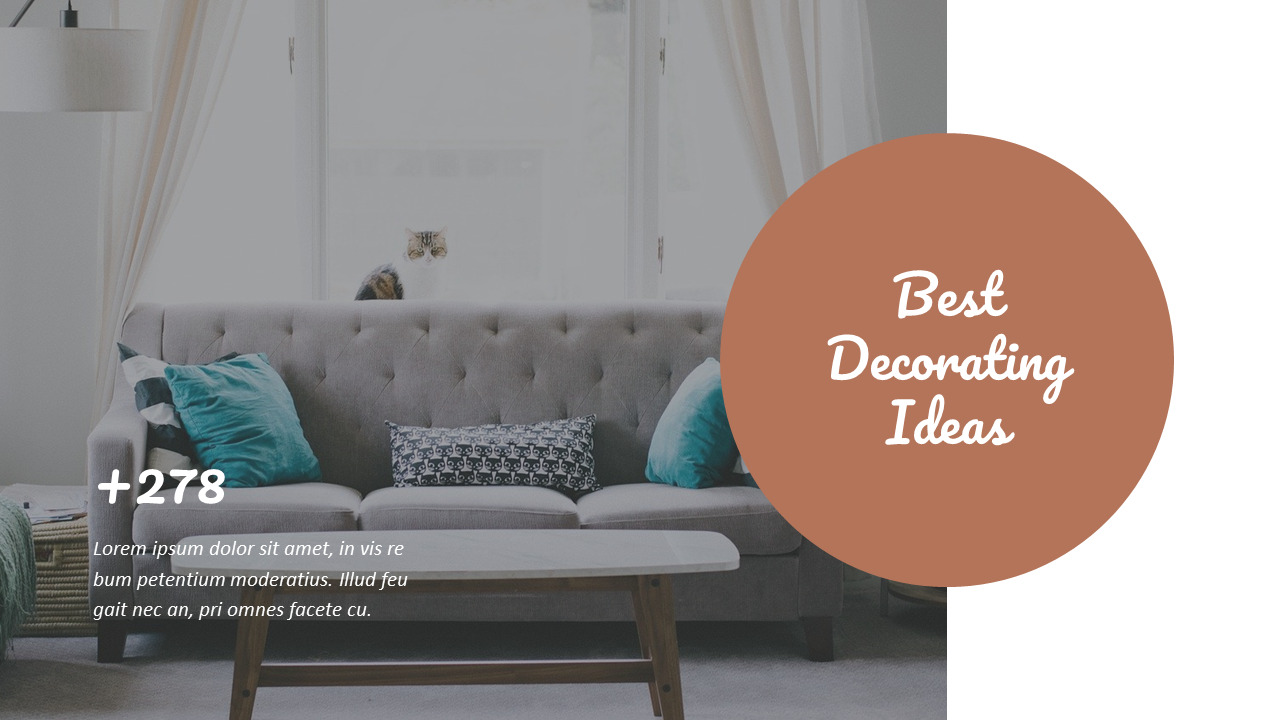 Cozy Home Interior Google Presentation Slides|Housing