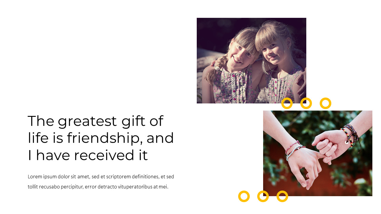 Friendship template design|Lifestyle|Google Slides