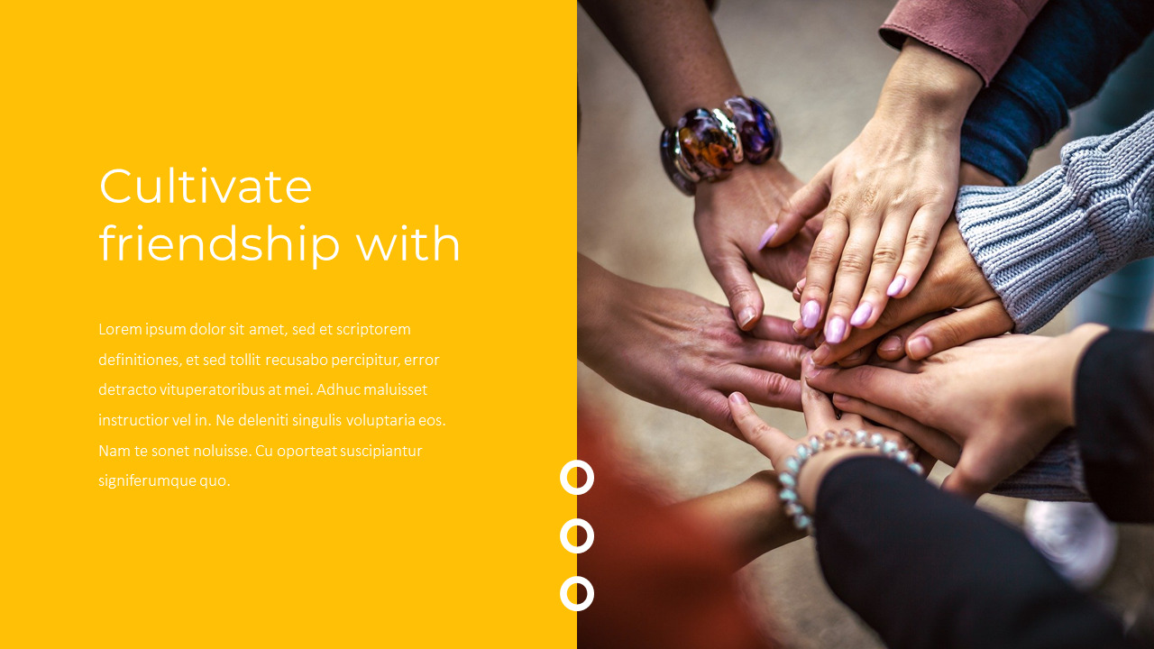 Friendship template design|Lifestyle|Google Slides