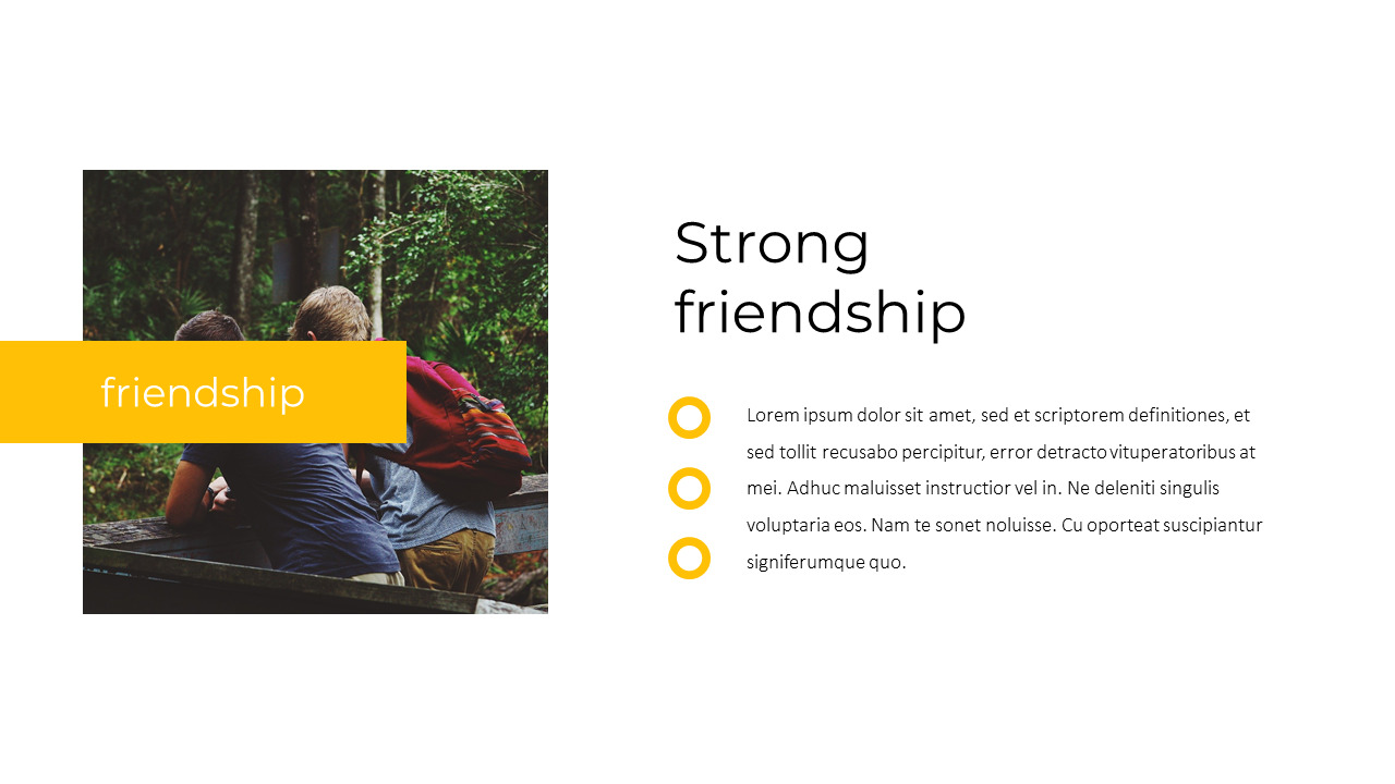 Friendship template design|Lifestyle|Google Slides