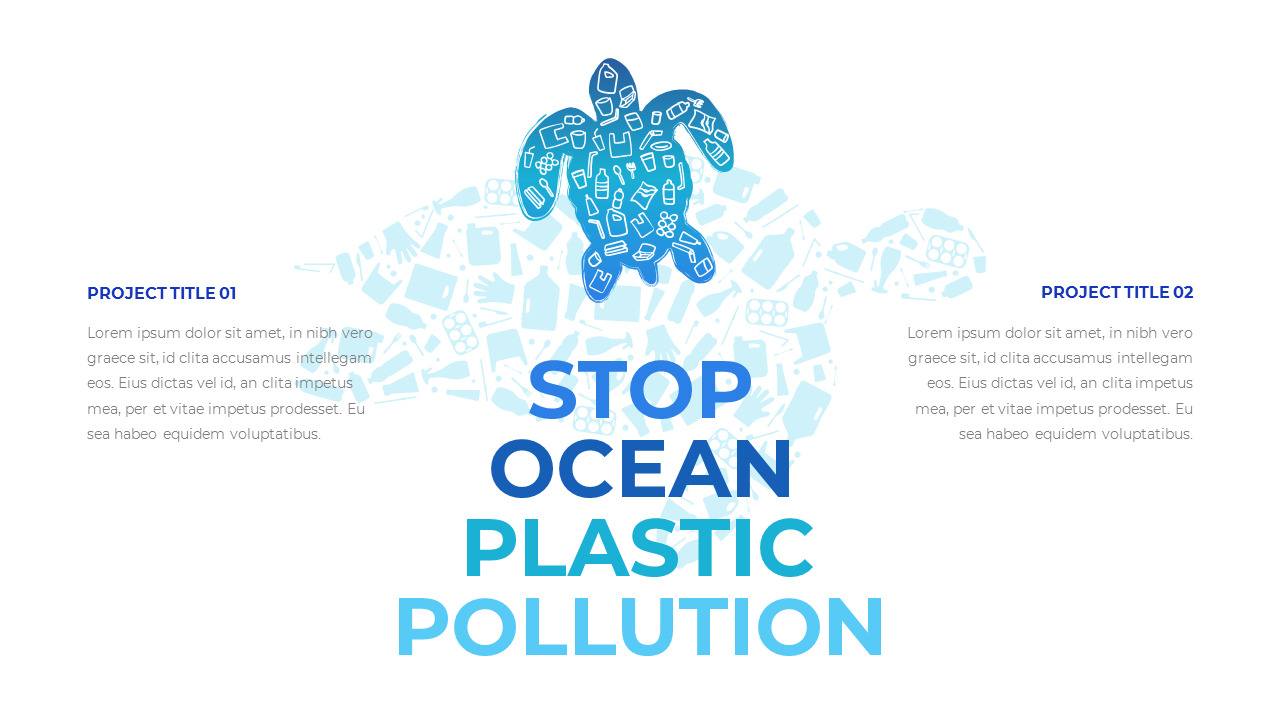 Stop Ocean Plastic Pollution PowerPoint Theme