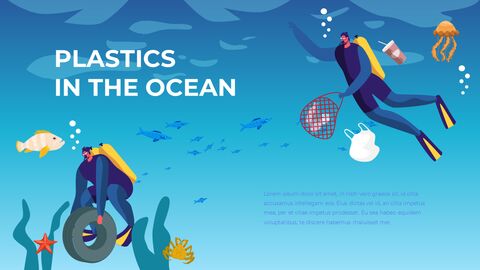 Stop Ocean Plastic Pollution PowerPoint Theme