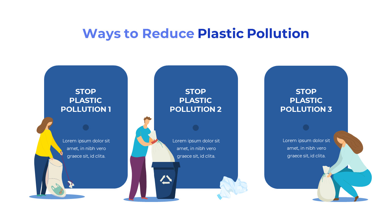 Stop Ocean Plastic Pollution PowerPoint Theme