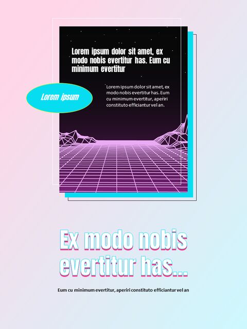 Retro Party Concept Poster elegant ppt templates