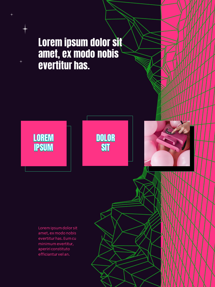 Retro Party Concept Poster elegant ppt templates