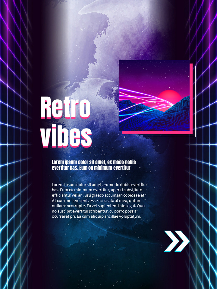 Retro Party Concept Poster Google Slides Themes & Templates