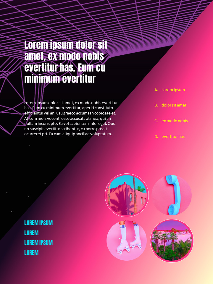 Retro Party Concept Poster Google Slides Themes & Templates