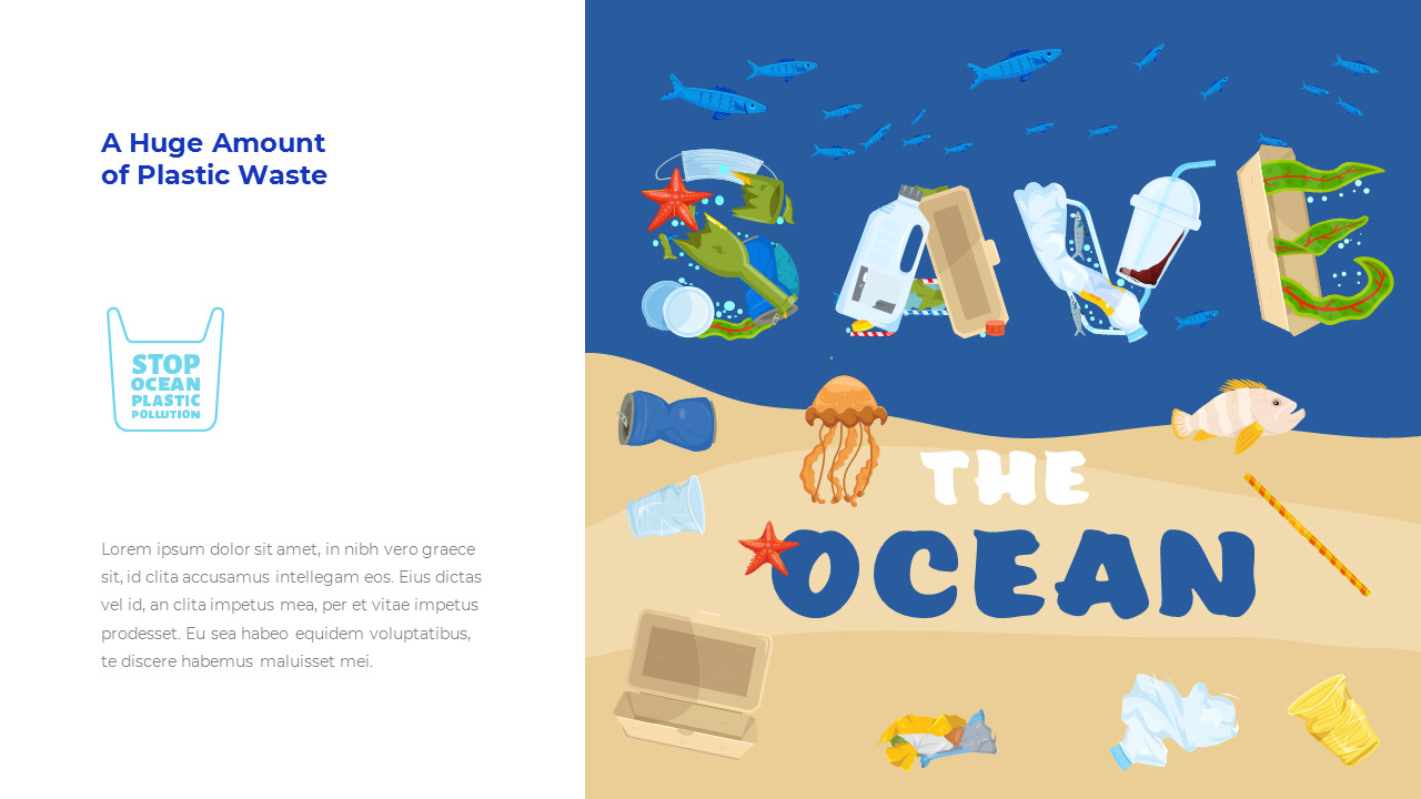 Stop Ocean Plastic Pollution Best Google Slides