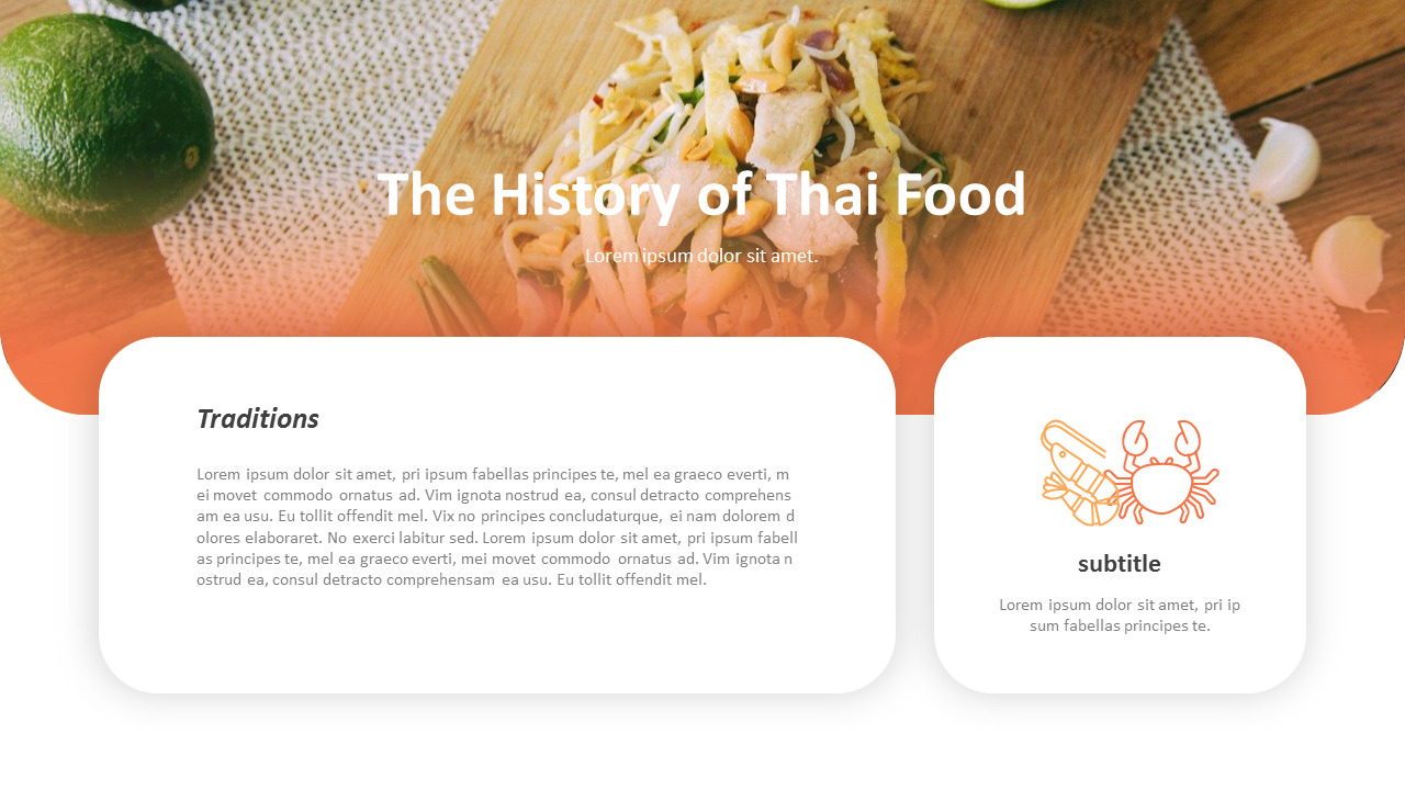 Thai Food PowerPoint Templates|Business