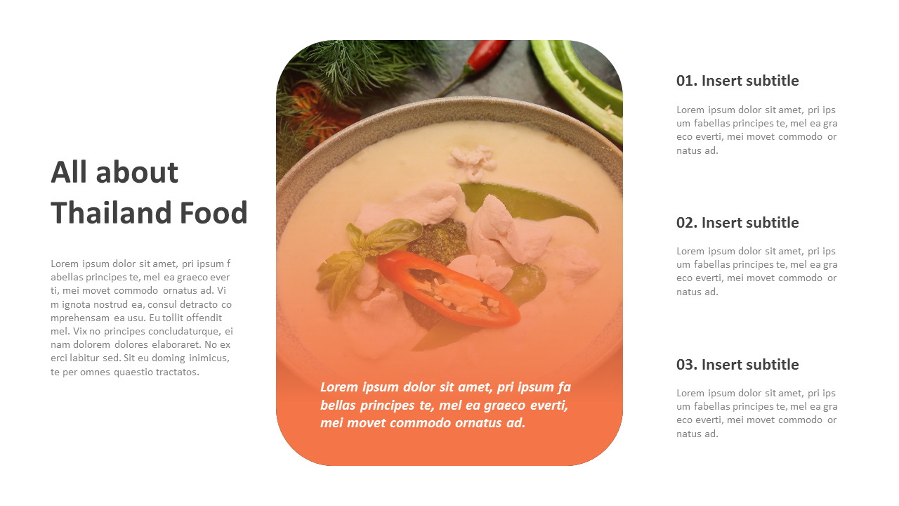 Thai Food PowerPoint Templates|Business