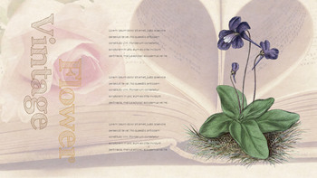 Vintage Flower PowerPoint Presentation PPT|Lifestyle|Templates
