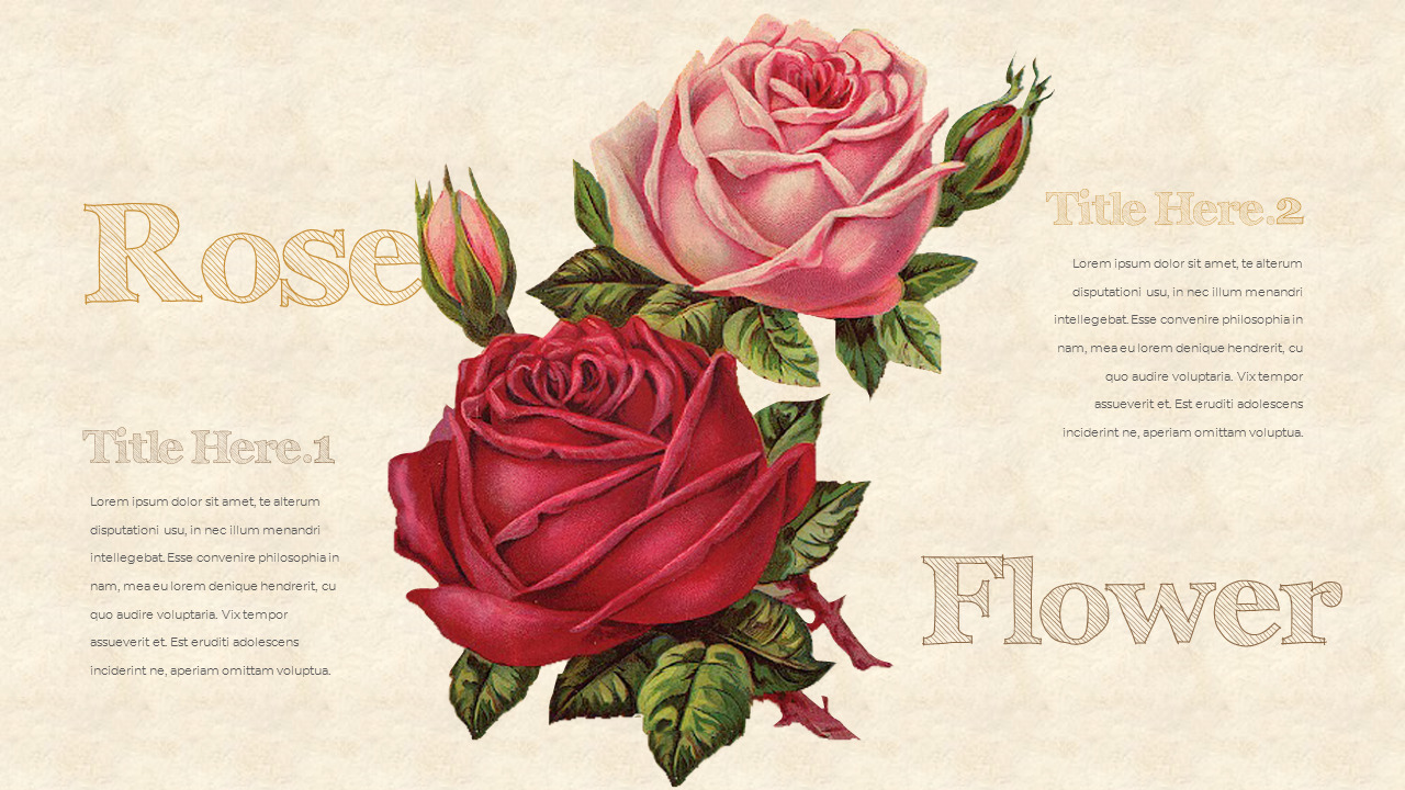 Vintage Flower PowerPoint Presentation PPT|Lifestyle|Templates