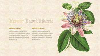 Vintage Flower PowerPoint Presentation PPT|Lifestyle|Templates