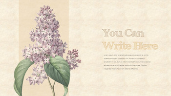 Vintage Flower PowerPoint Presentation PPT|Lifestyle|Templates