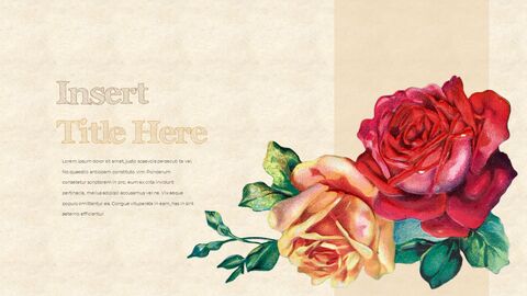 Vintage Flower PowerPoint Presentation PPT|Lifestyle|Templates