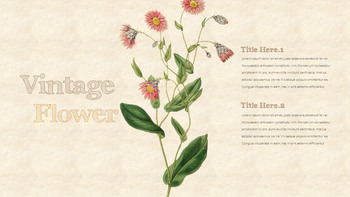 Vintage Flower PowerPoint Presentation PPT|Lifestyle|Templates