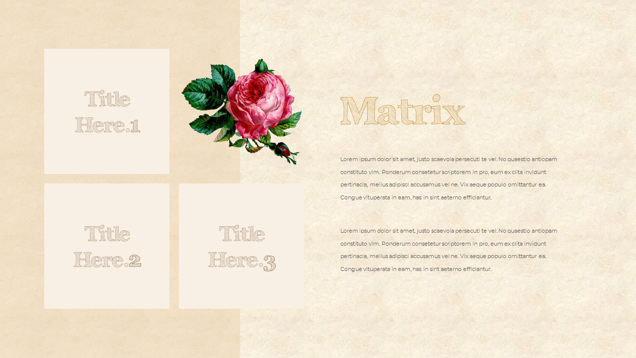 Vintage Flower PowerPoint Presentation PPT|Lifestyle|Templates