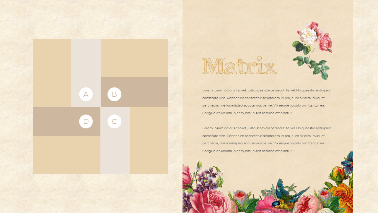 Vintage Flower PowerPoint Presentation PPT|Lifestyle|Templates