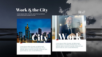 Work and the City PowerPoint Templates for Presentation