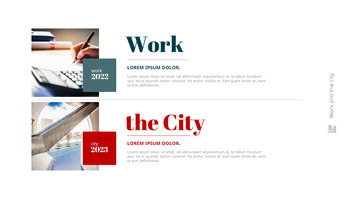 Work and the City PowerPoint Templates for Presentation
