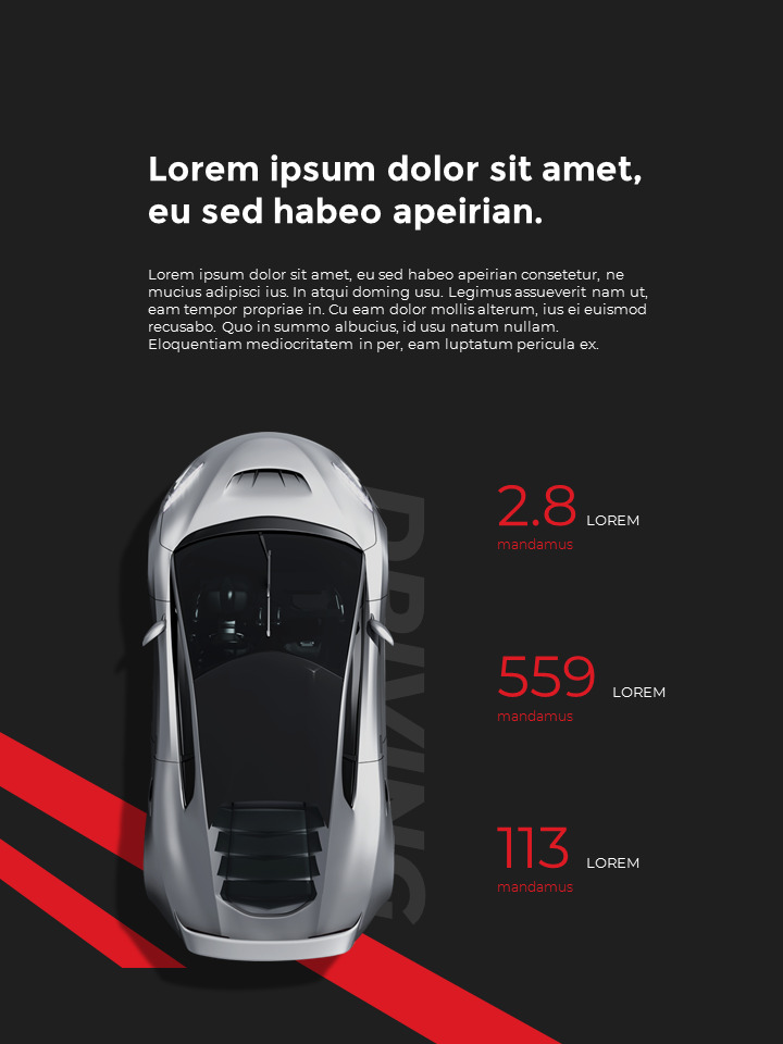 Car Driving Concept presentation slide