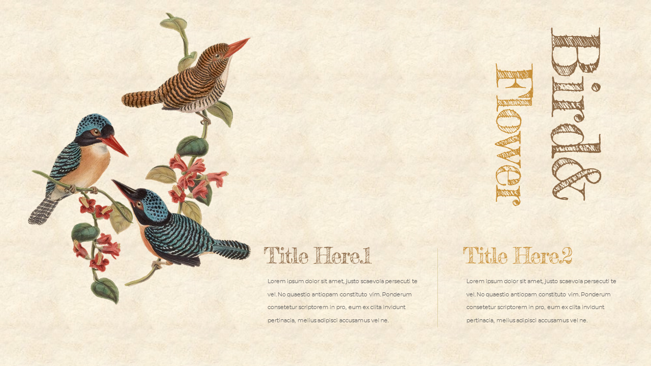 Vintage Flower Best Google Slides|Lifestyle