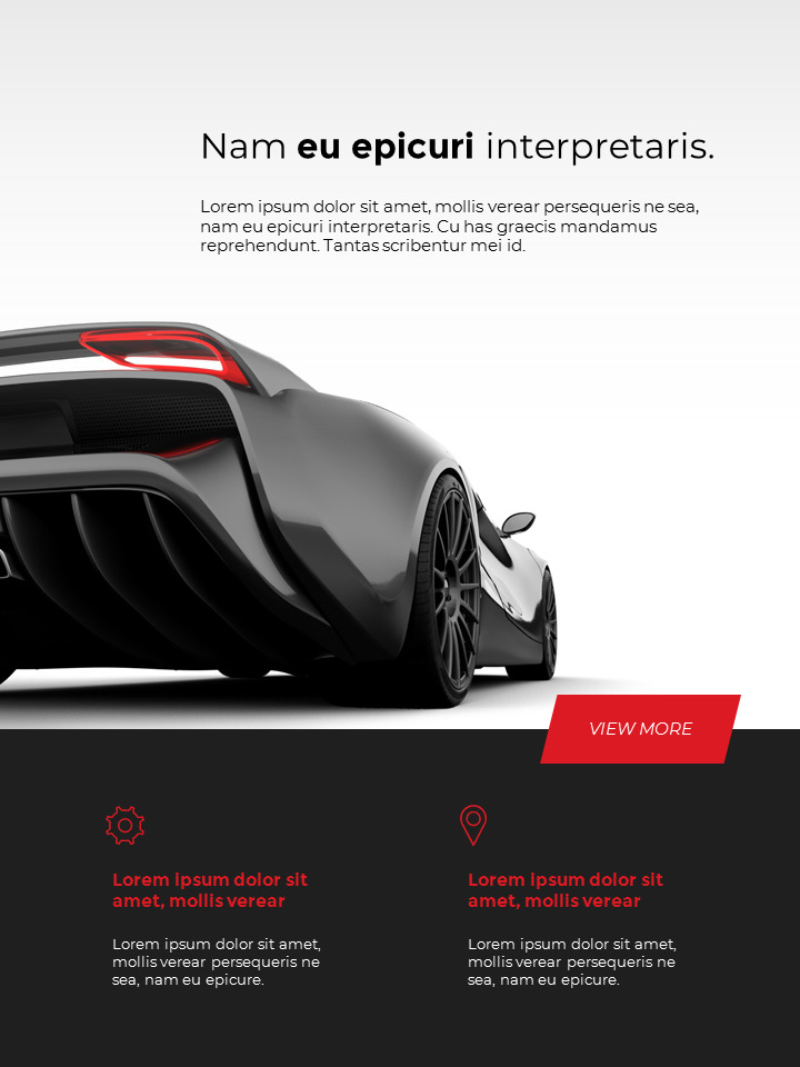 Car Driving Concept Simple Slides Design